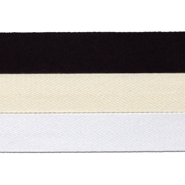 Cotton 25mm Herringbone Tape - Bias / Twill