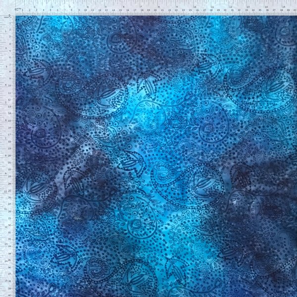 Paisley Style Swirls Batik Design - 100% Cotton Fabric