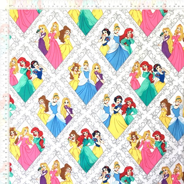 Princesses Cotton Fabric From Disney