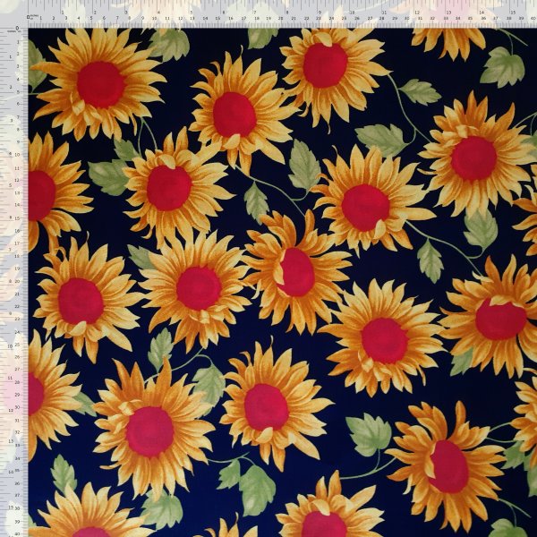 Sunflowers 100% Cotton Poplin Fabric